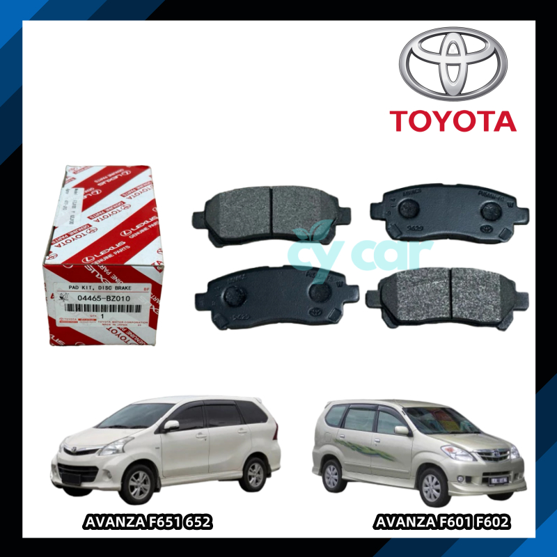 100% ORIGINAL TOYOTA AVANZA F601 F602 F651 F652 BRAKE PAD FRONT 04465 ...