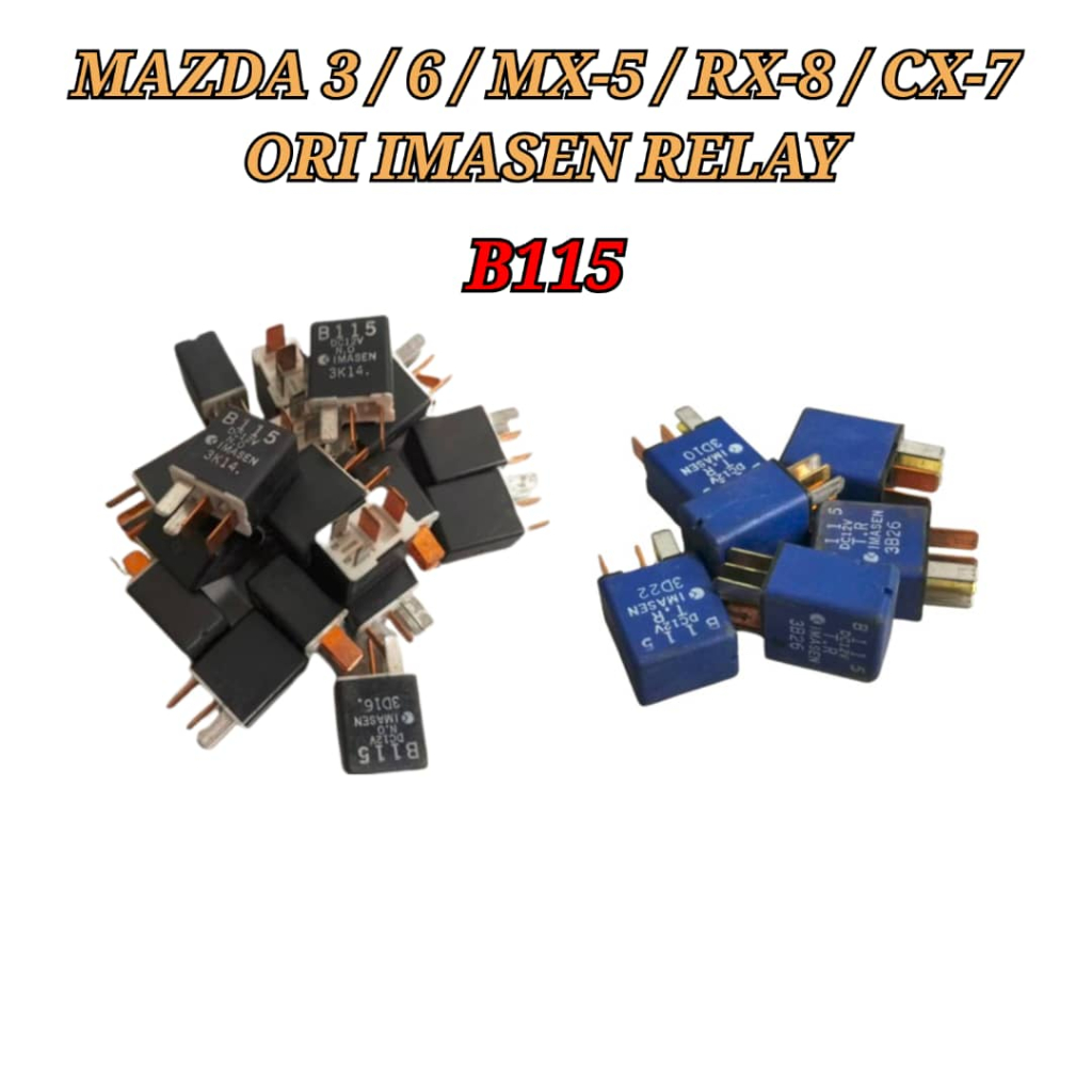 Relay Imasen B115 Mazda 3 / 6 / MX-5 / RX-8 / CX-7 Aircond Compressor ...