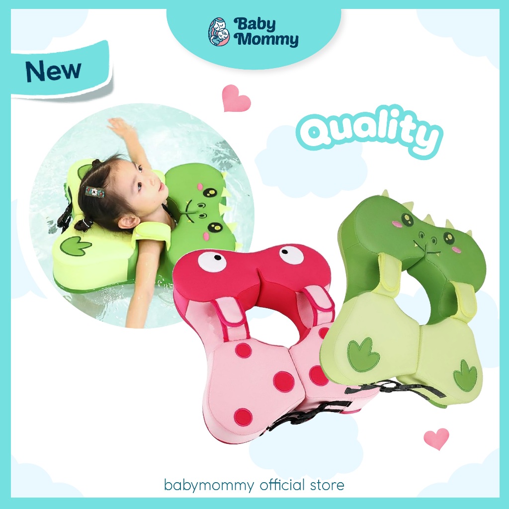Babymommy👶Baby Arm Underarm Float Swim Ring Non-Inflatable Swimming ...
