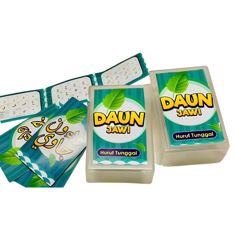 DAUN JAWI HURUF TUNGGAL ll KAD JAWI || KAD | Shopee Malaysia