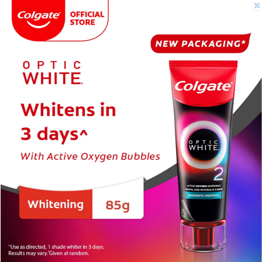 Colgate Optic White O2 Oxygen Whitening Aromatic Menthol Toothpaste ...