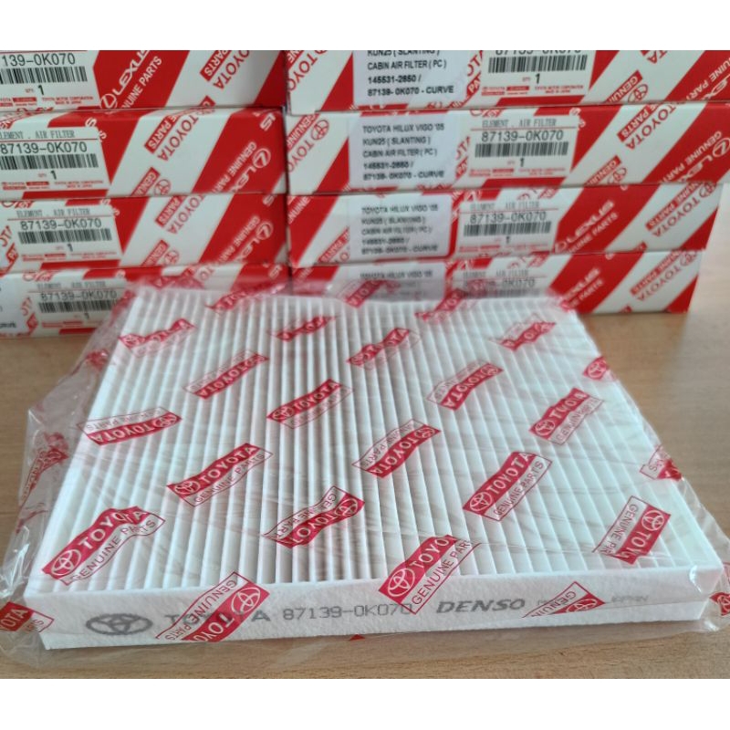 AIR COND FILTER 87139-0k070 TOYOTA VIOS NCP93, HILUX KUN25, CAMRY ACV40 ...