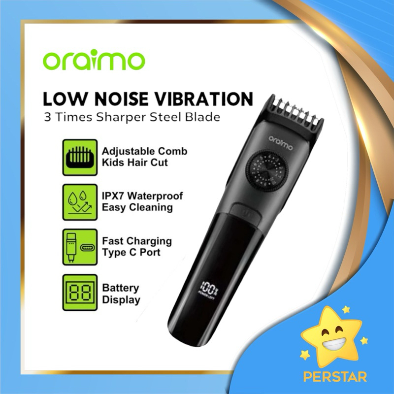 ORAIMO Rechargeable Cordless Clipper Machine Waterproof Cutter Kids ...