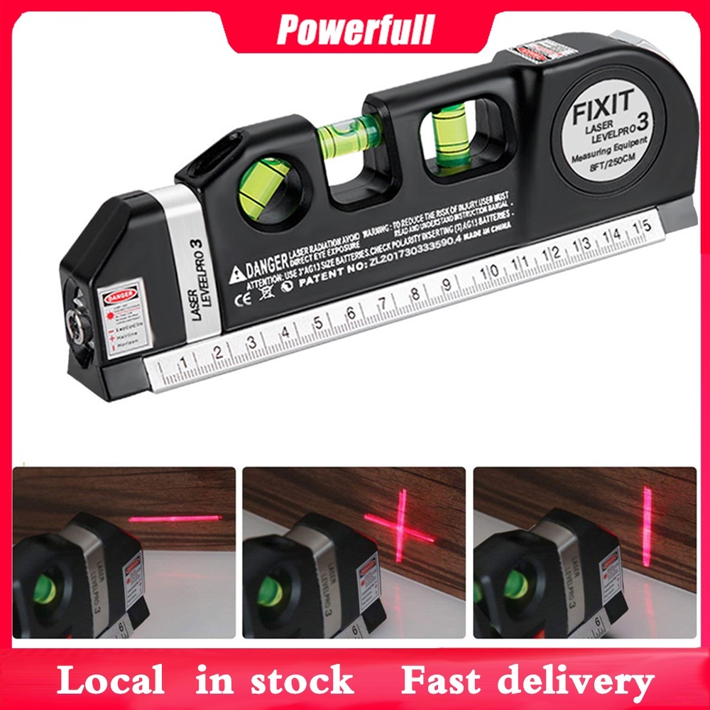 Laser Level laser measure Line Laser Measurement Tape Ruler Adjusted ...