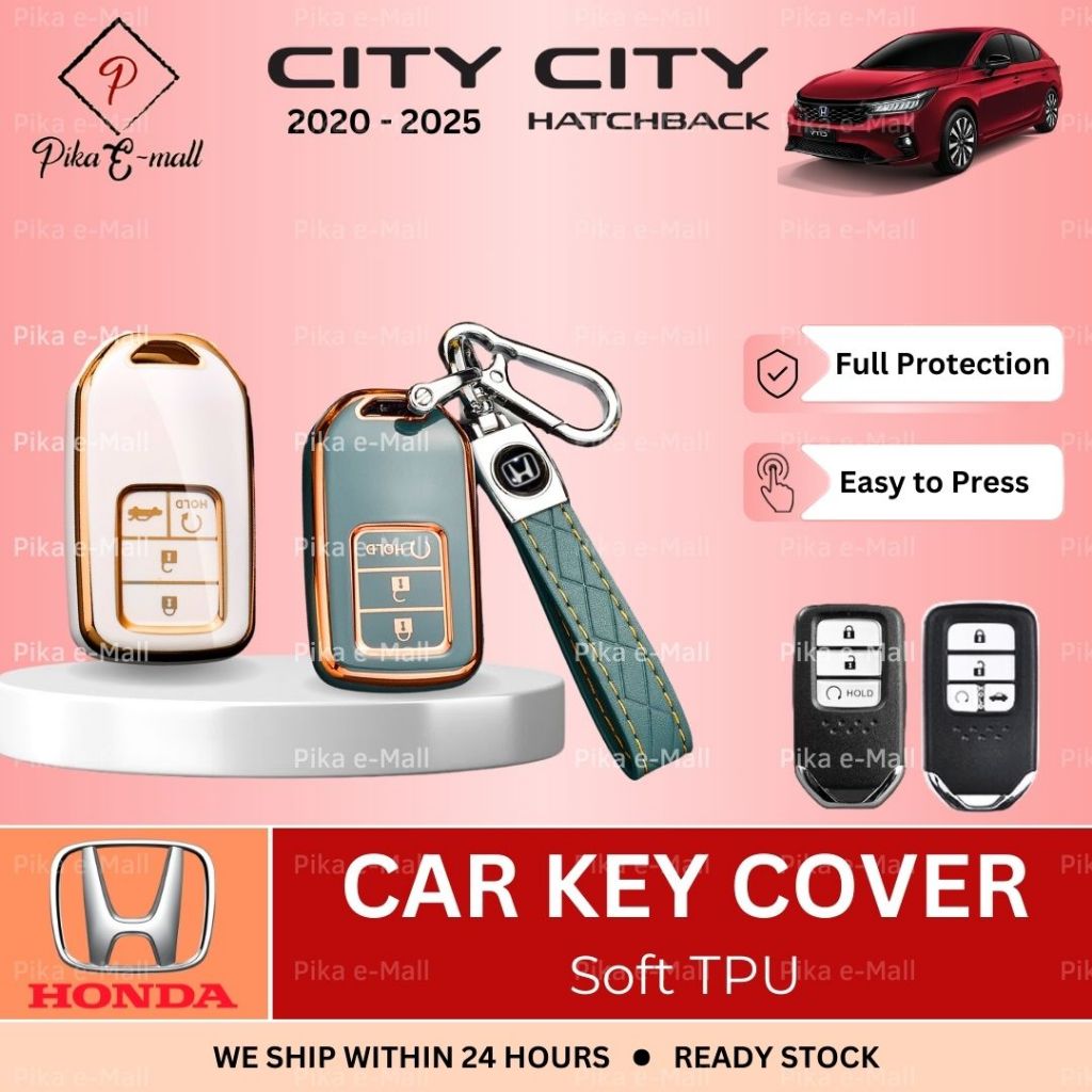 Honda City Key Cover 2024 Honda City Hatchback Key Cover Casing Remote ...