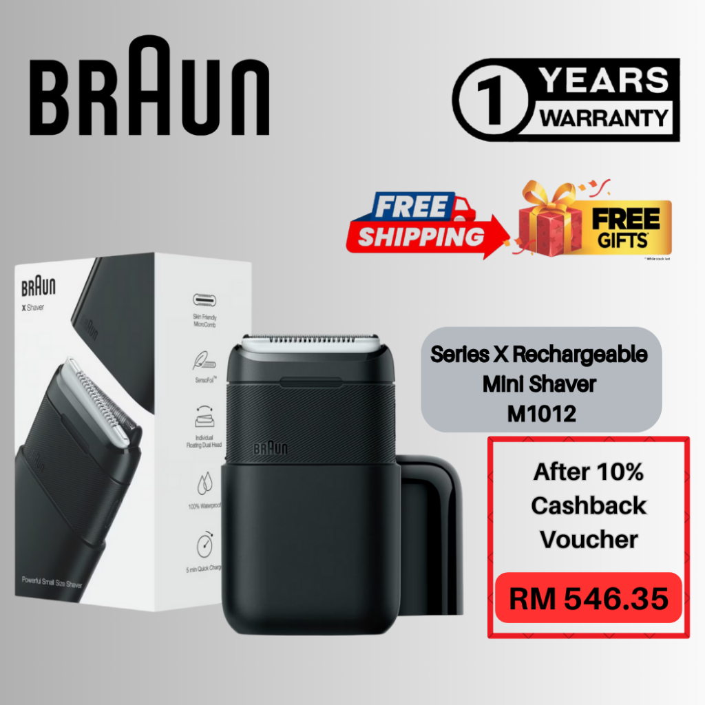 [FREE DELIVERY] Braun Series X Pocket Shaver Rechargeable M1012 ...