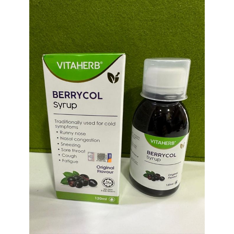 VITAHERB BERRYCOL SYRUP 120ML EXP 05/2025 SAMBUCOL | Shopee Malaysia