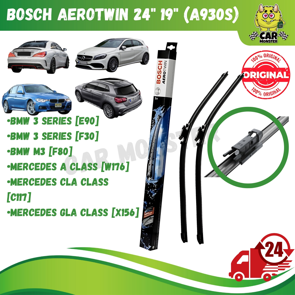 ORIGINAL BOSCH AEROTWIN WIPER A90S BMW 3 Series F30 F80 E90 Mercedes A ...