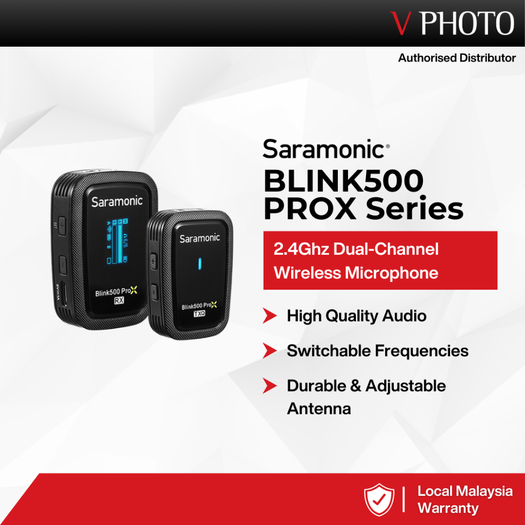 Saramonic Blink500 ProX B1/B2R/B3/B4 Professional 2.4GHz Wireless ...