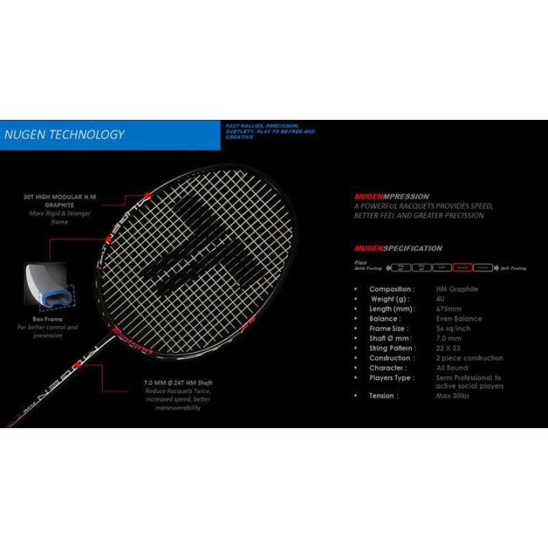 TOALSON MUGEN TYPE X/C/F/H BADMINTON RACKET | Shopee Malaysia