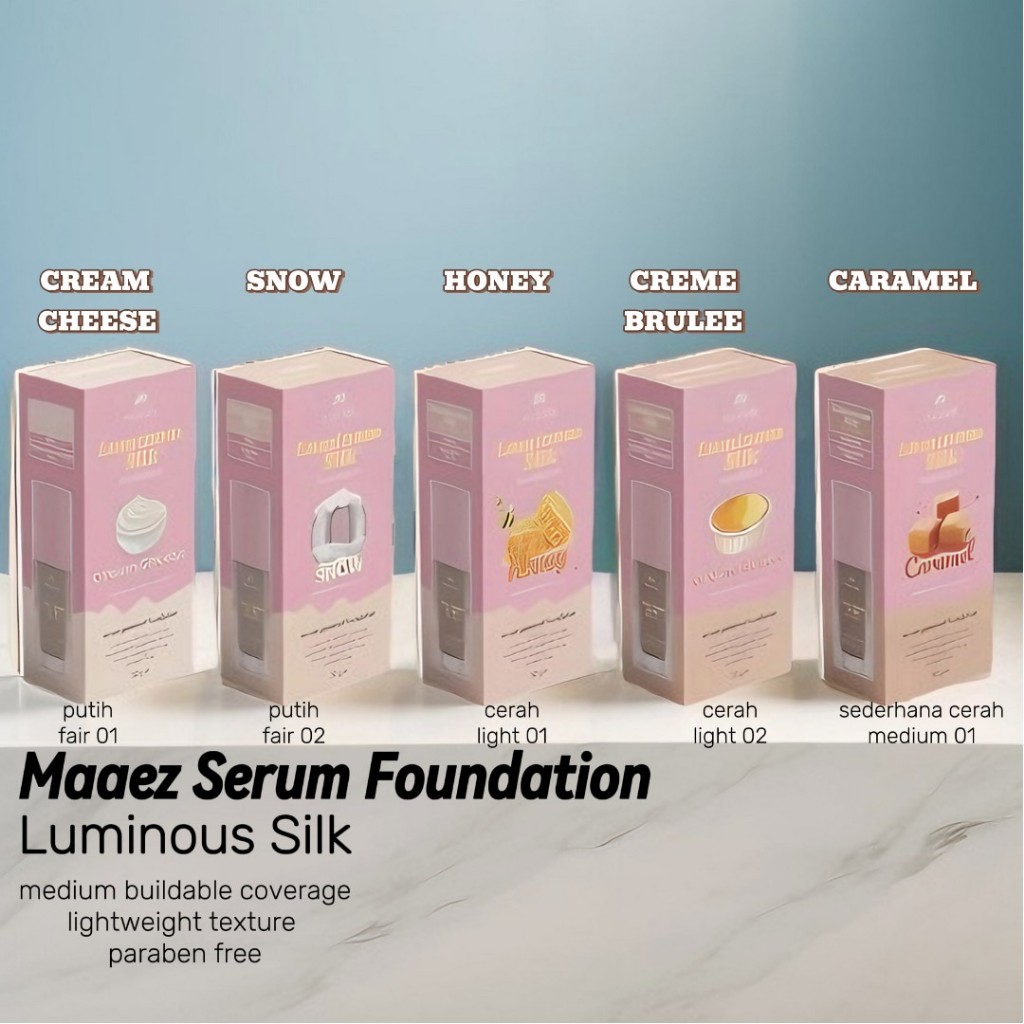 MAAEZ LUMINOUS SILK FOUNDATION 💥💥[ serum - powered foundation ]💖💖 30G ...