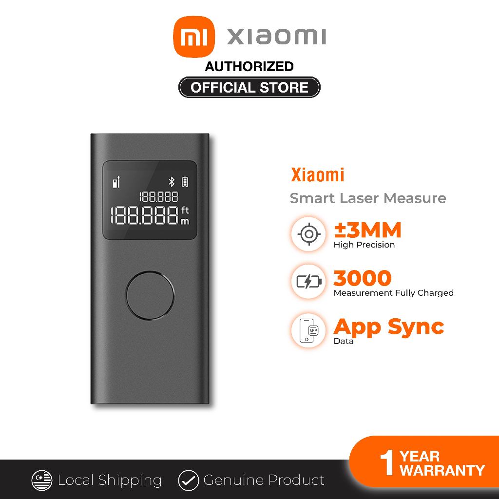 Xiaomi Smart Laser Measure One-tap real-time measurement | 3mm high ...