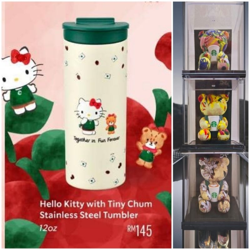 Starbucks - Hello Kitty with Tiny Chum Stainless Steel Tumbler and Mini ...
