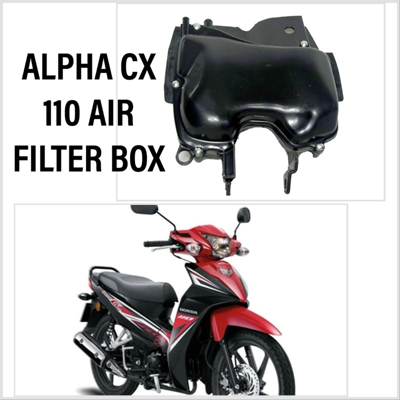 HONDA WAVE ALPHA 110 CX110 WAVE CX AIR FILTER CLEANER BOX WITH FILTER ...