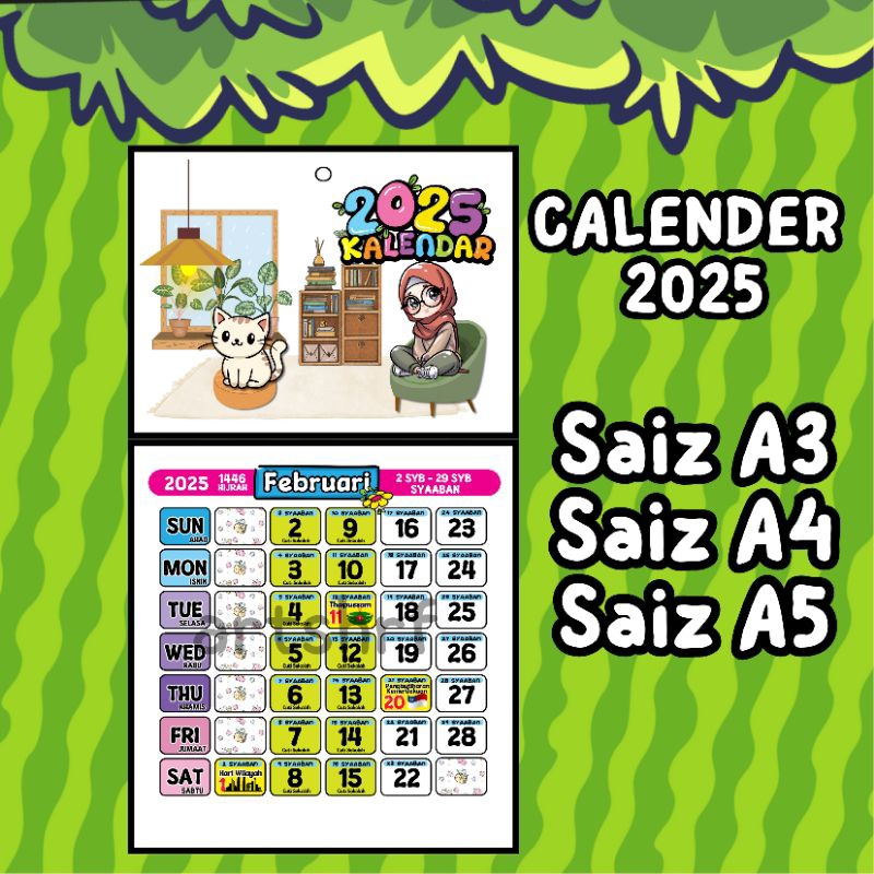 Wall Kalender 2025 Kalender Kuda Planner Kalender | Shopee Malaysia