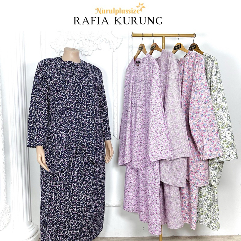 SET PEREMPUAN STYLE MUSLIMAH PLUSSIZE FLORAL VINTAGE SUIT KAIN SEJUK ...