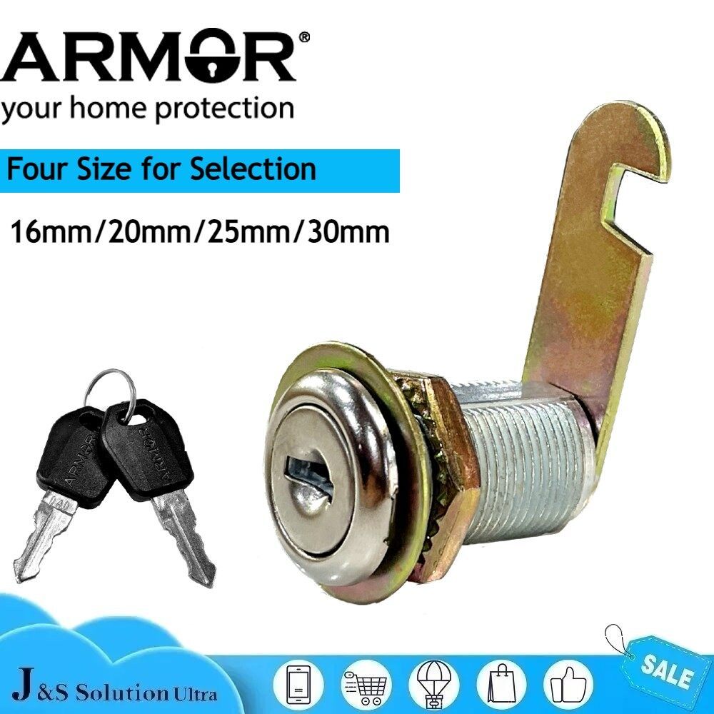 ARMOR 16mm 20mm 25mm 30mm Cabinet Mailbox Drawer Cupboard Locker Cam ...