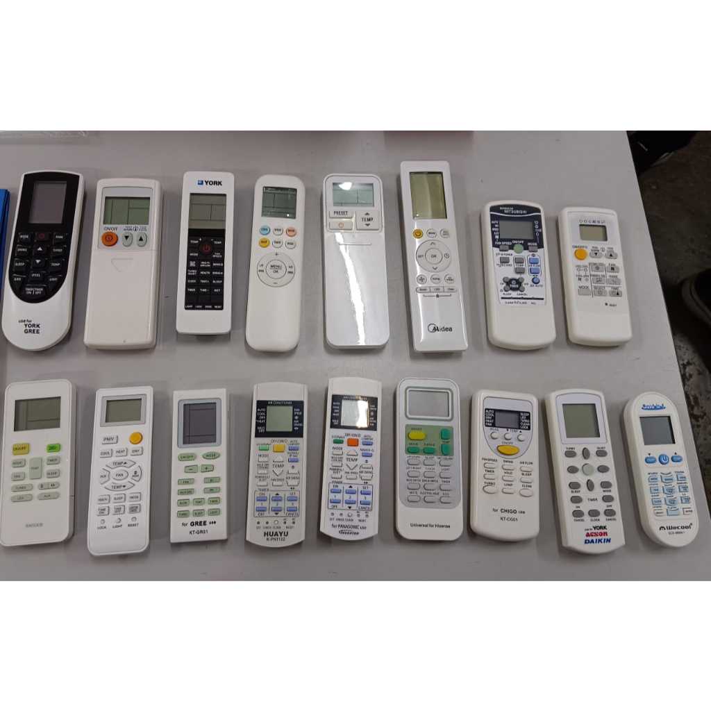 AIRCOND REMOTE CONTROL HAIER/ACSON/YORK/DAIKIN/PANASONIC/MIDEA/HISENSE ...