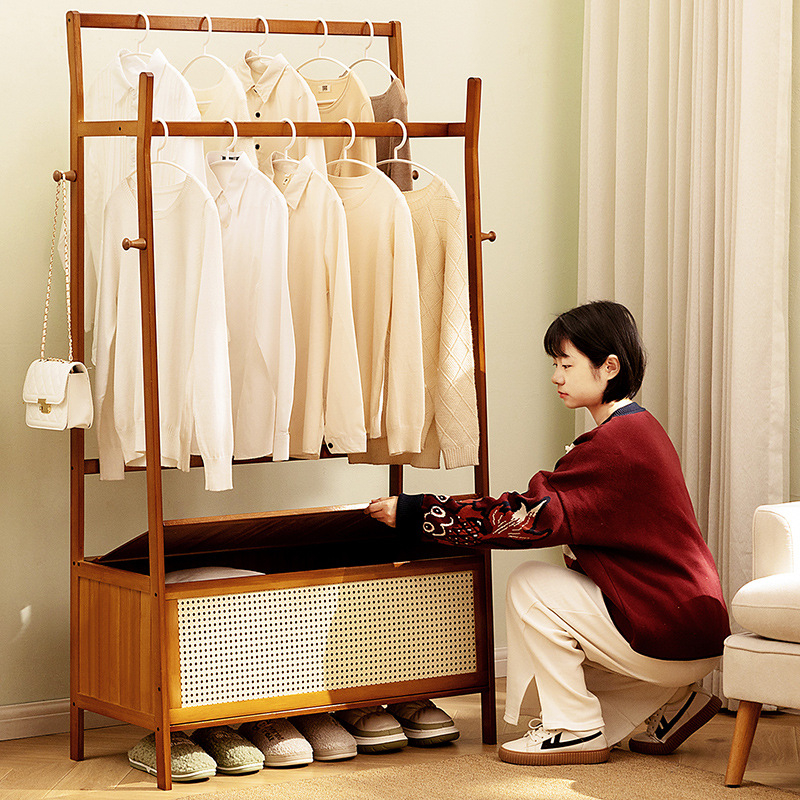 Clothes Rack Floor Coat Rack Bedroom Bedside Clothes Fantastic Product ...