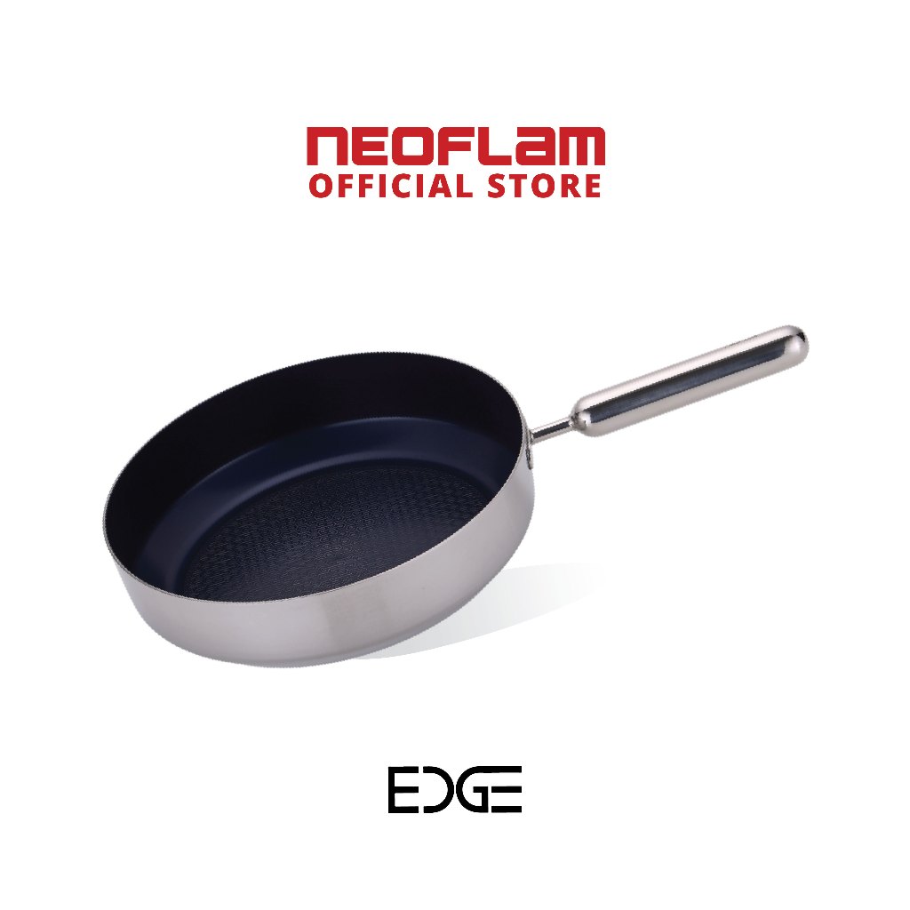 Neoflam Edge Stainless Steel 28cm Wok | Shopee Malaysia