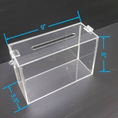 Donation Box Transparent Acrylic / Money Box | Shopee Malaysia