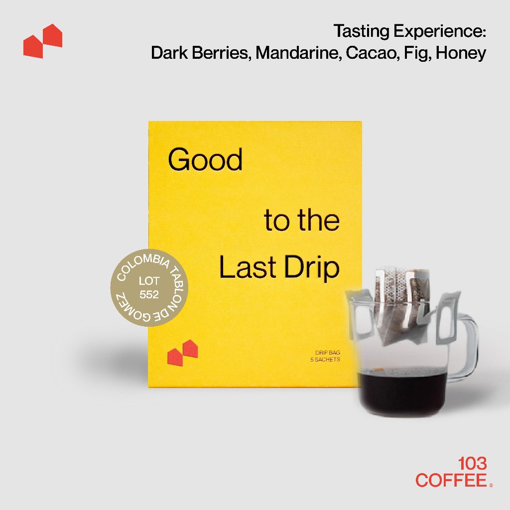 103 COFFEE - Drip Bag Sachets Colombia Tablon De Gomez Lot 552 (10gx5's ...