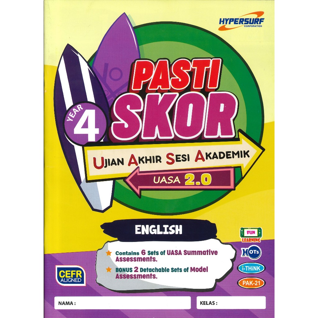HYPERSURF PASTI SKOR UJIAN AKHIR SESI AKADEMIK UASA 2.0 ENGLISH YEAR 4 ...