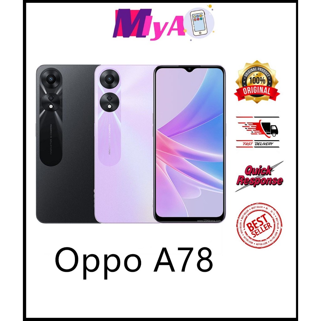 Oppo A78 (12GB RAM +256GB ROM) 6.56 Inch 50MP Dual Camera SmartPhones ...