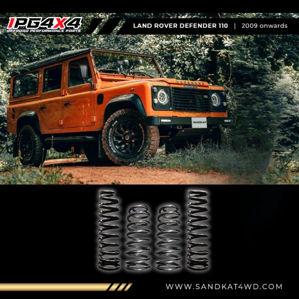 SANDKAT Land Rover Defender 110 Coil Spring 2 Inch Lift Heavy Duty ...