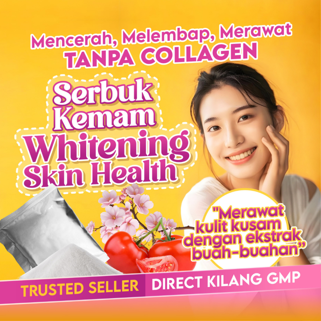 Serbuk Kemam Whitening - tanpa collagen, extract buah-buahan sahaja ...