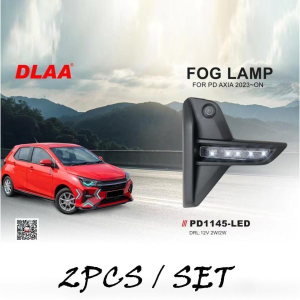 Perodua Axia 2023 New Axia LED Daylight Foglamp Foglight Spotlight DRL ...