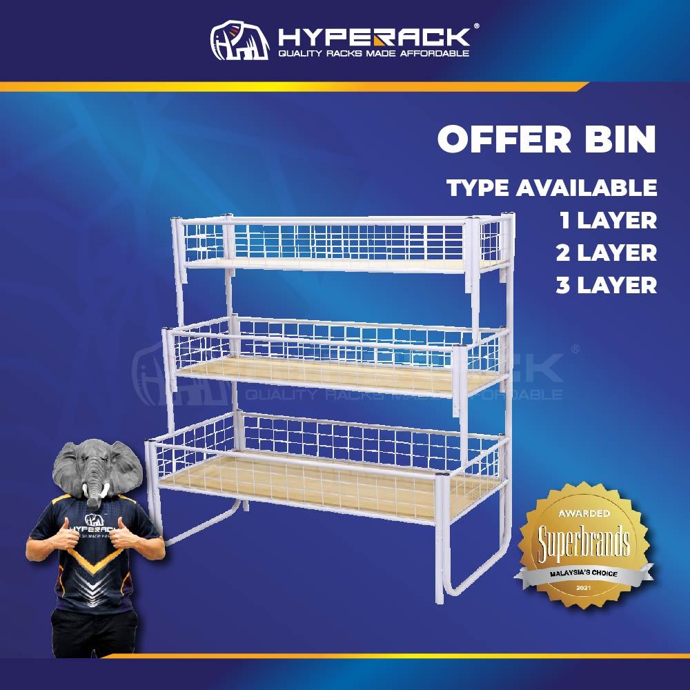 HYPERACK ™️ [High Quality] Single Layer Offer Bin / Offer Bin One Layer ...