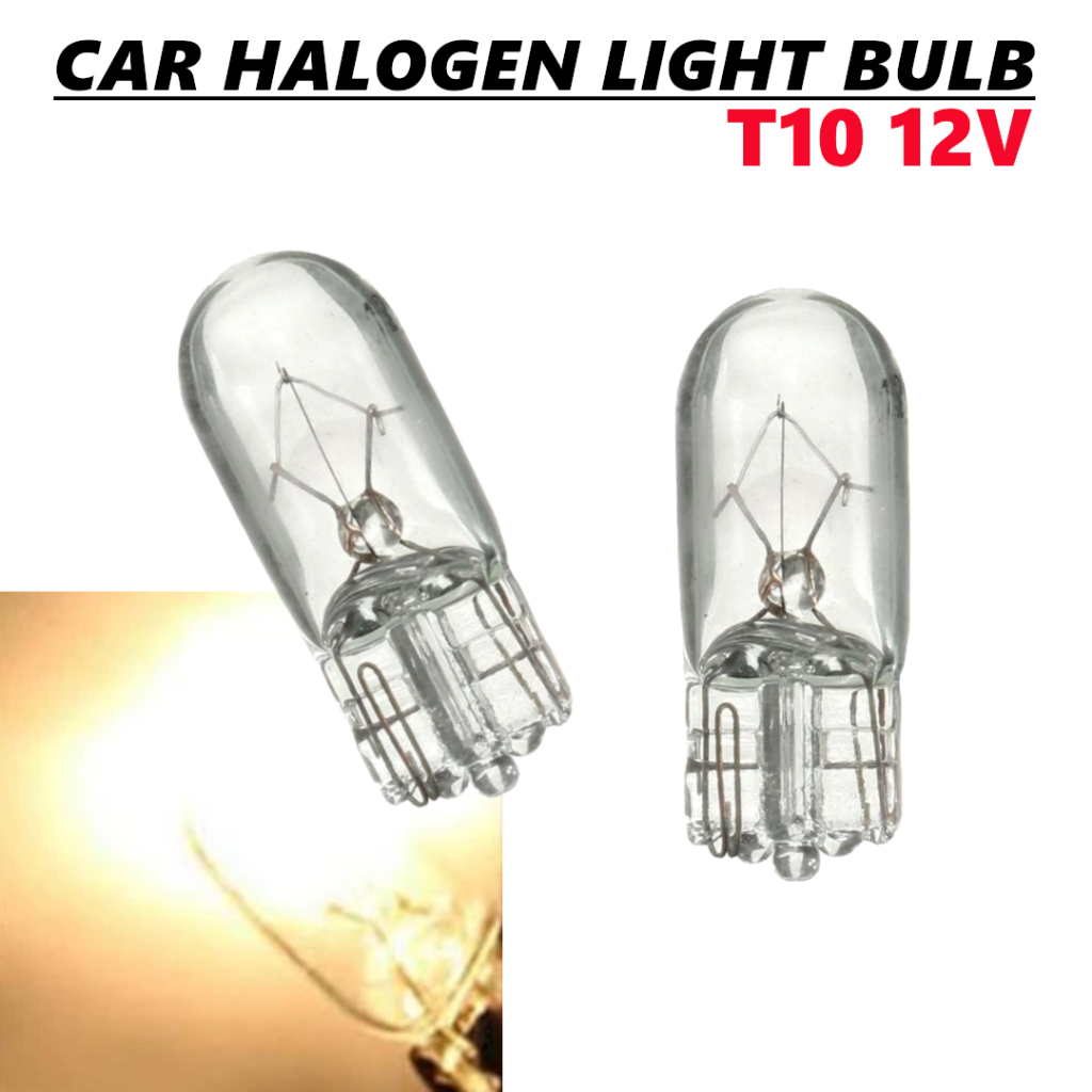 1PCS Car Universal T10 Halogen Bulb Light Lamp W5W Lampu Senja Lampu ...