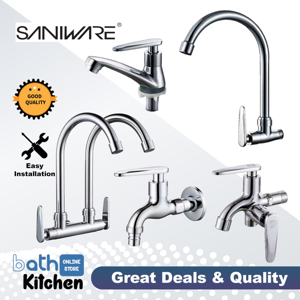 Saniware Water Tap Brass Valve(Kitchen Tap, Bib Tap, Basin Tap ...