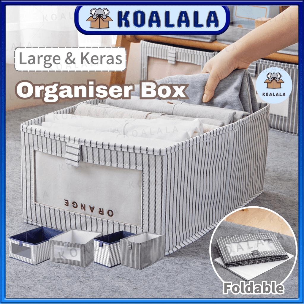 Foldable Clothes Organiser Cloth Storage Box Clothes Organizer Wardrobe ...
