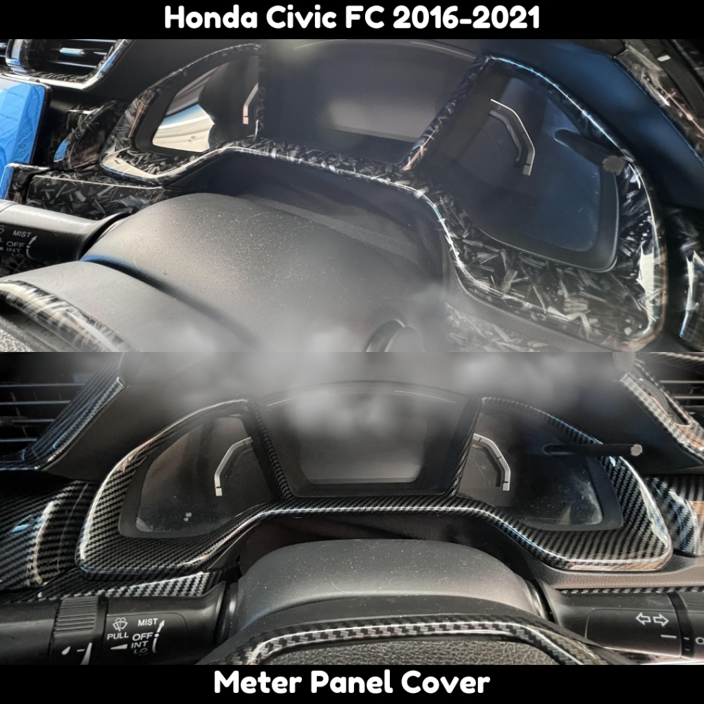 Honda Civic Fc 2016-2021 Forged Carbon Trim&Carbon Trim Meter Panel ...