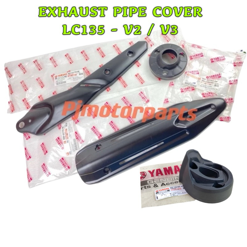 LC135 V2 V3 - EXHAUST PIPE COVER / MUFFLER PROTECTOR EKZOS PAIP END CAP ...