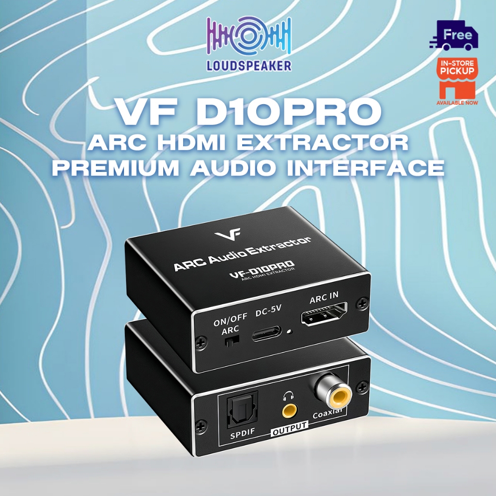 Vinnfier VF D10PRO ARC HDMI Extractor Premium Audio Interface with ...