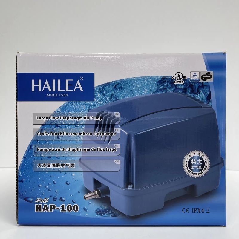 HAILEA HAP-100 HI-Blow Diaphragm Air Pump 80W, 100L/min - Original ...