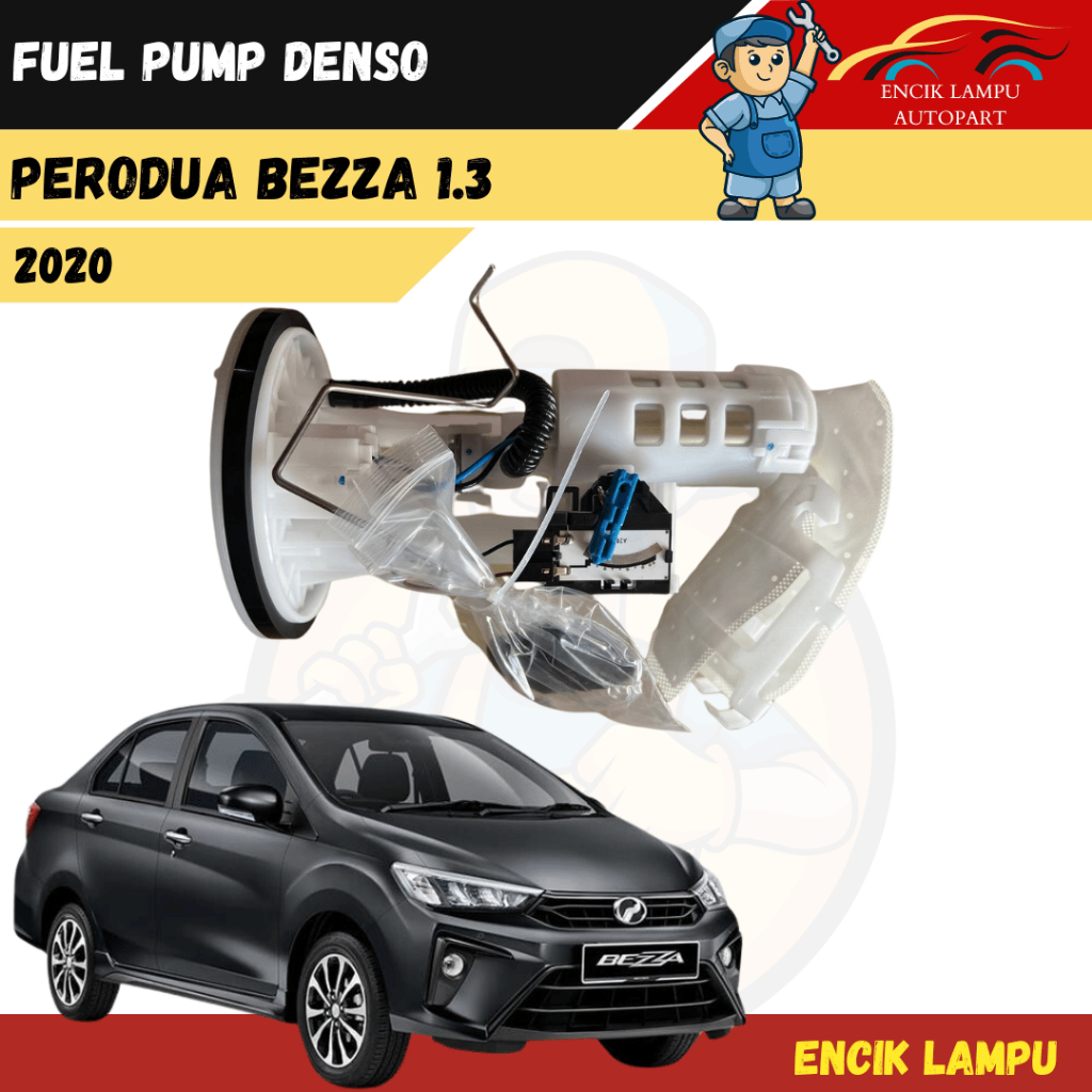 Fuel Pump Assembly Denso Perodua Bezza 1.3cc 2020 (23210-BZ190) 100% ...