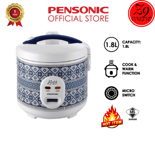 PENSONIC Batik Series 1.8 Litre Rice Cooker PEN-PSR-1801 | Shopee Malaysia