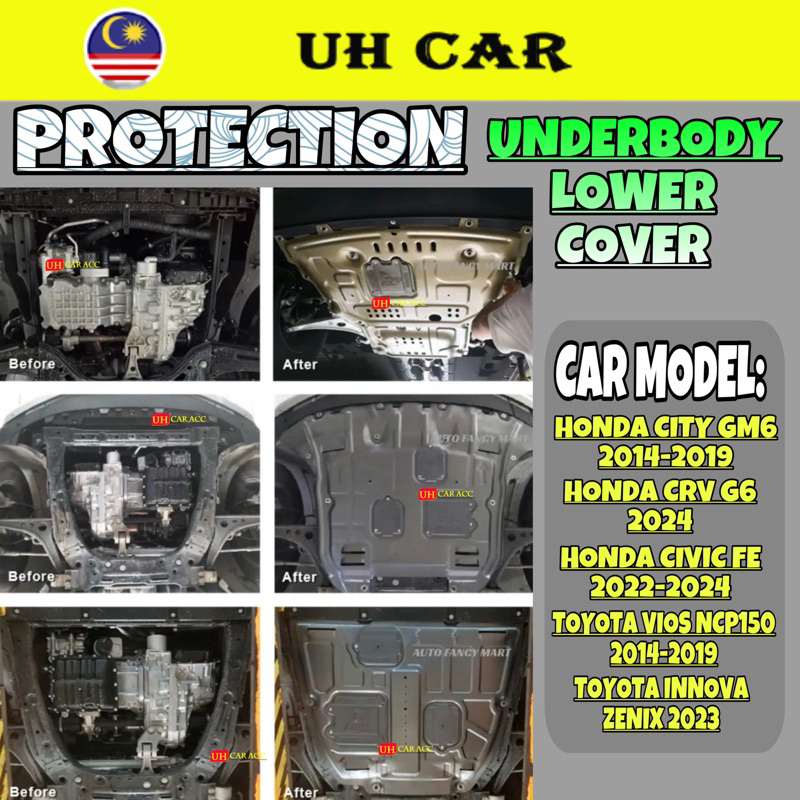 Underbody Lower Engine Guard Shield Protection Skid Plate Stone Guard ...
