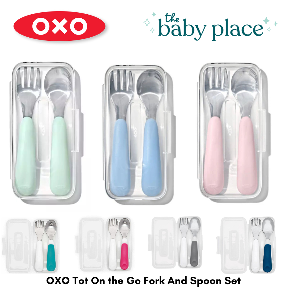 OXO Tot On the Go Fork And Spoon Set | Shopee Malaysia