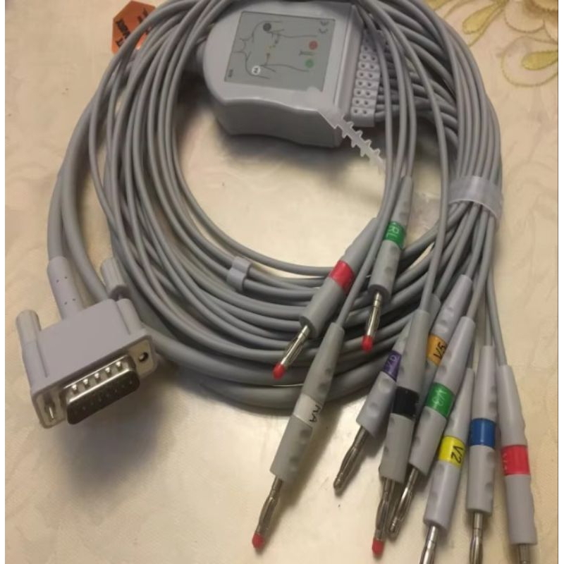 Bionet Cardiocare 2000/Cardio touch 3000 ECG cable 10 leads Banana 4.0 ...