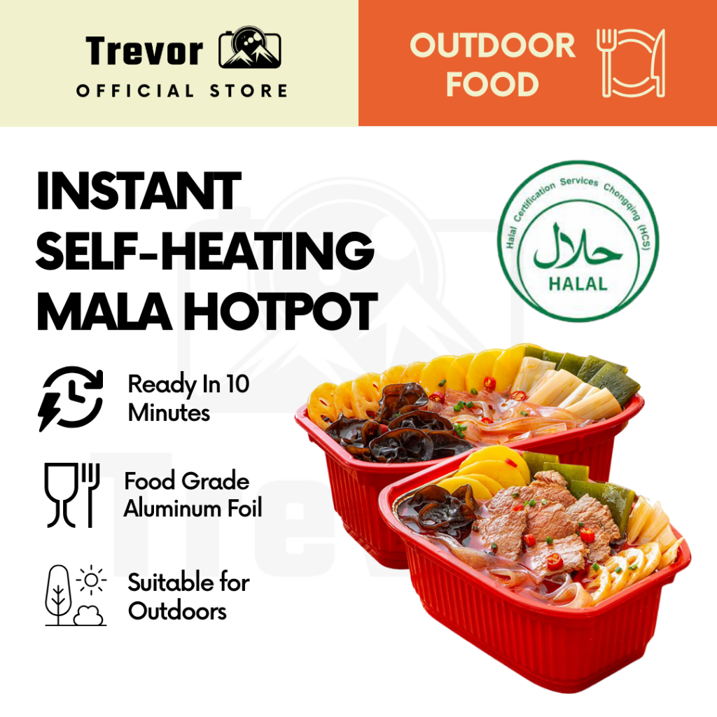 TREVOR Instant Self-Heating Mala Hotpot [HALAL] – Spicy Hot Pot Stimbot ...