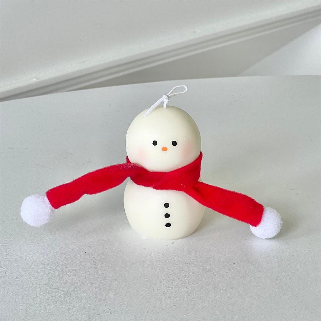 Handmade Scented Snowman Pillar Candle | Shopee Malaysia