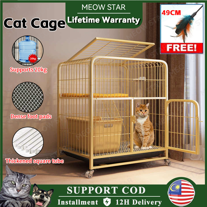 Large Cat Cage Sangkar Kucing Besar Murah 2 3 4 Tingkat 5 Pet Cage Cat ...