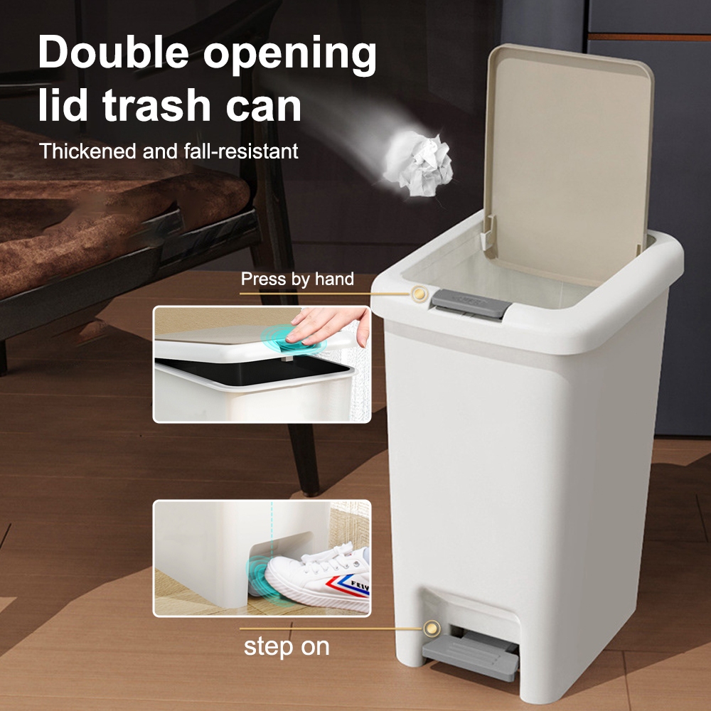 Gap toilet trash can Tong sampah pedal kaki Foot operated garbage ...