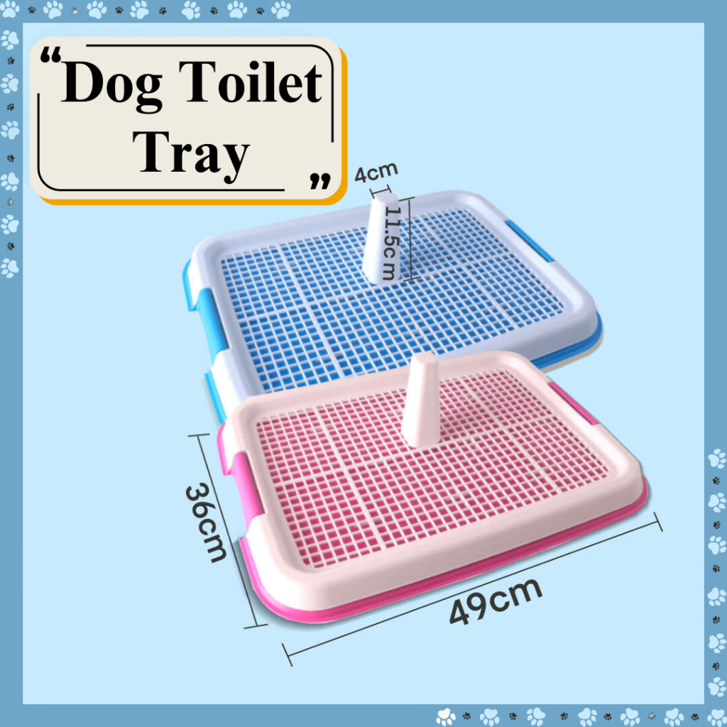 Dog Toilet Tray with Stand Column Male Dog Pee Tray Dog Training Toilet ...