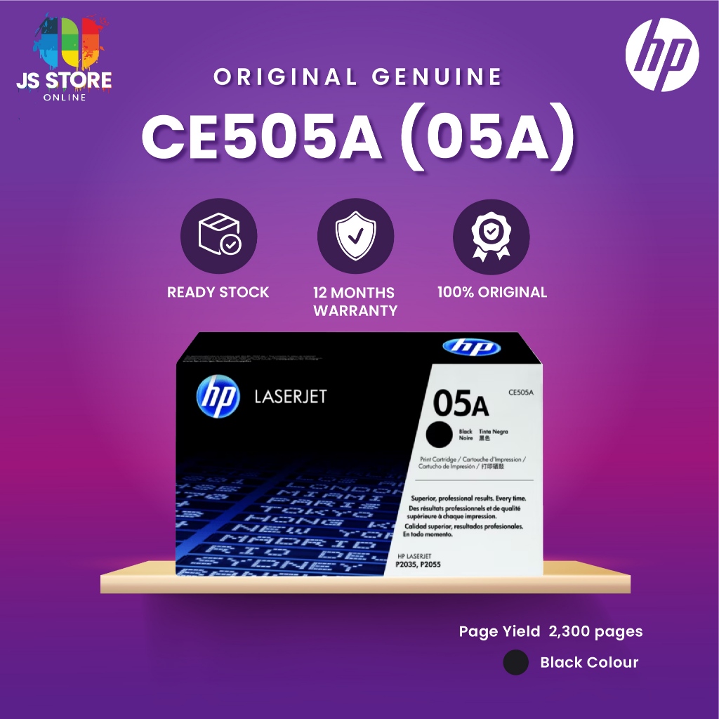 [🎁HOT DEAL🎁]HP CE505A (05A) Black Genuine 💯Original LaserJet Toner ...